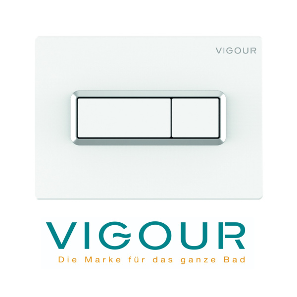 VIGOUR TEES WC-Betätigungsplatte für 2-Mengenspülung, weiß, € 59,99
