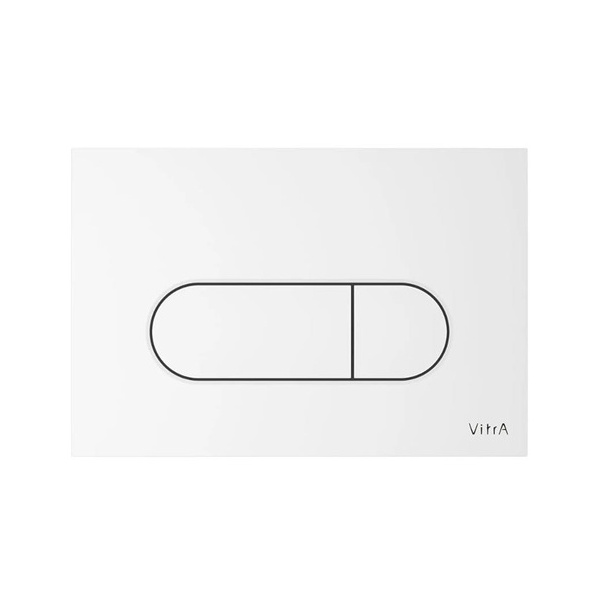 VitrA Root Round WC Betätigungsplatte 2-Mengenspülung, weiß glänzend, € 105,00