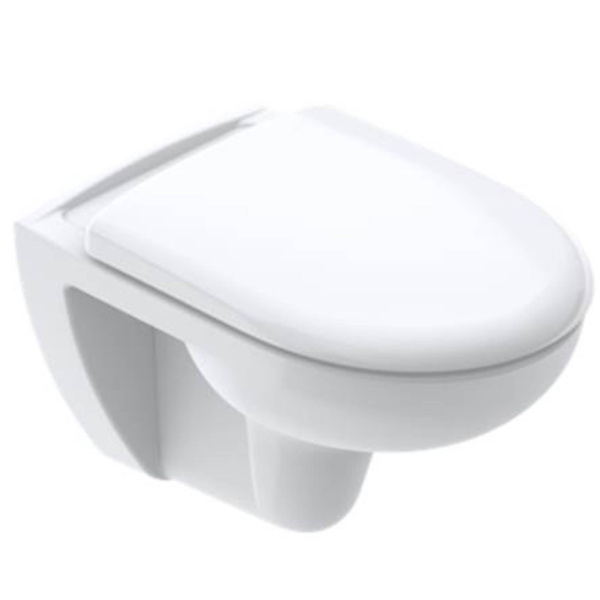 VIGOUR Clivia Wand-WC-Set Tiefspüler 54 cm mit WC-Sitz und Edelstahls ...